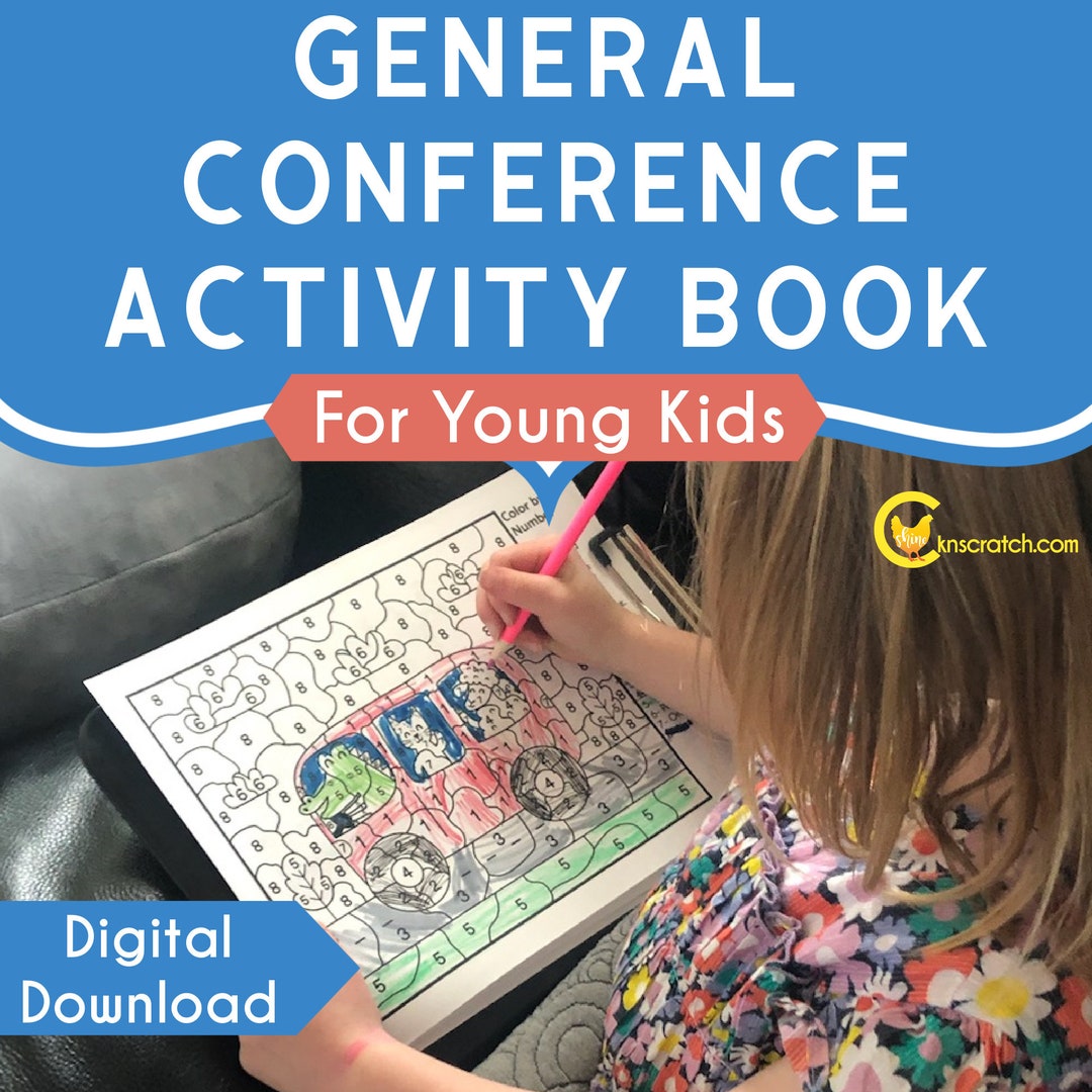 LDS General Conference Activity Book for Young Kids (latter-day Saints ...