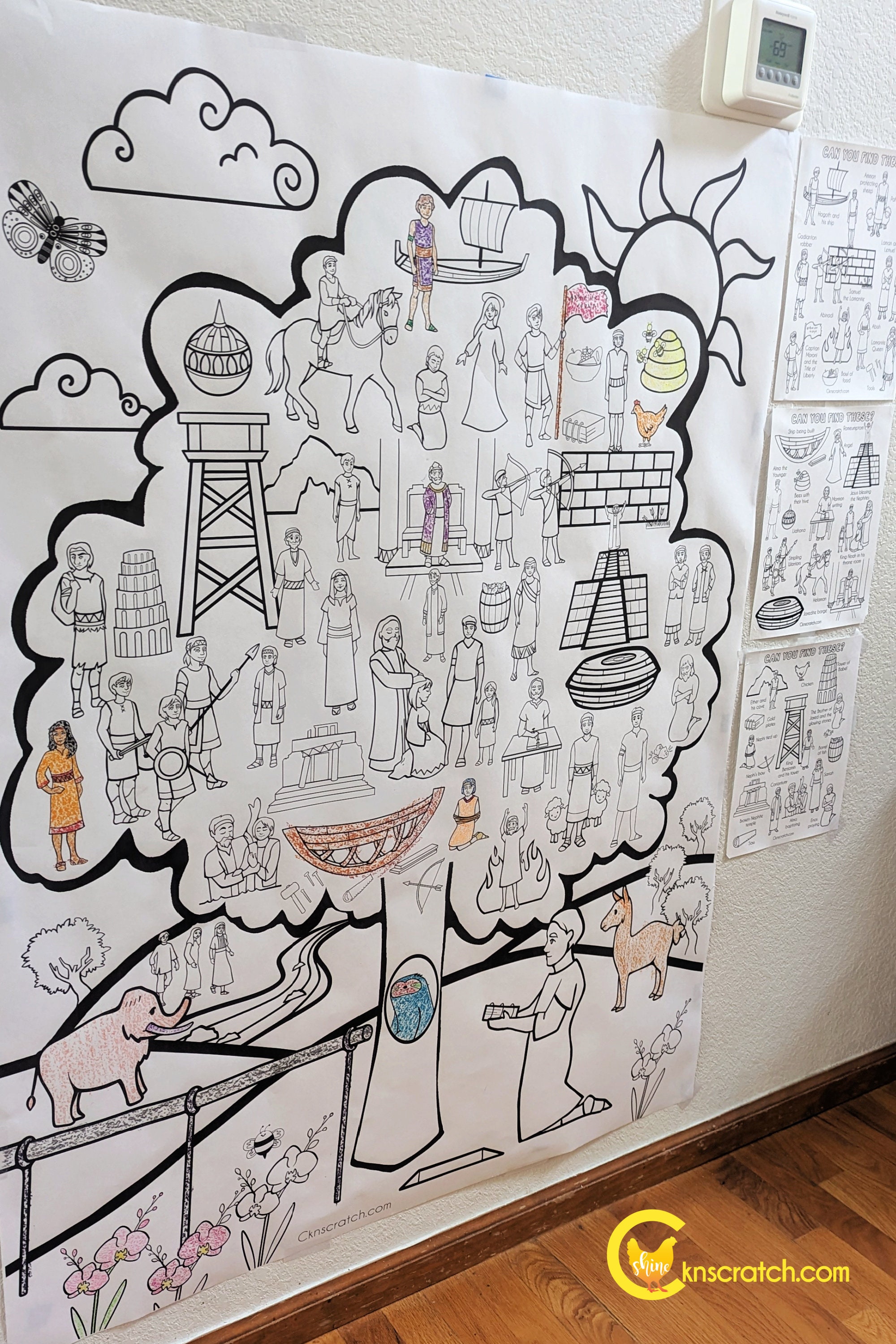 Book of Mormon Stories Tree Coloring Poster for Latter-day Saints (LDS ...