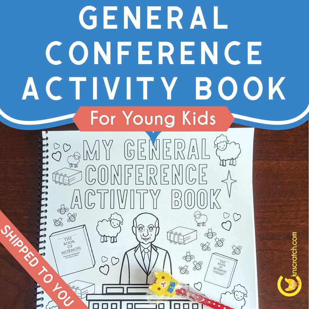 LDS General Conference Activity Book for Kids in LDS Primary (print ...