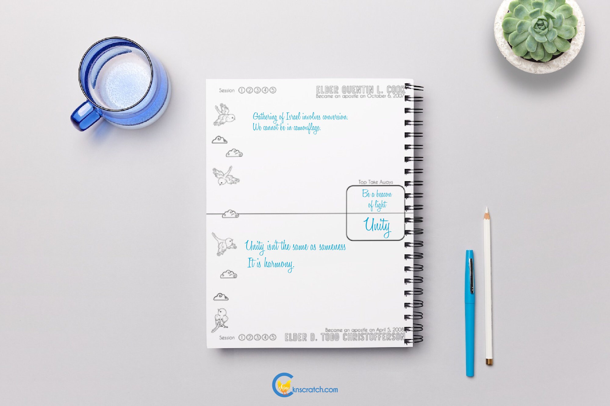 LDS General Conference Notebook | Minimalist Journal for Capturing ...
