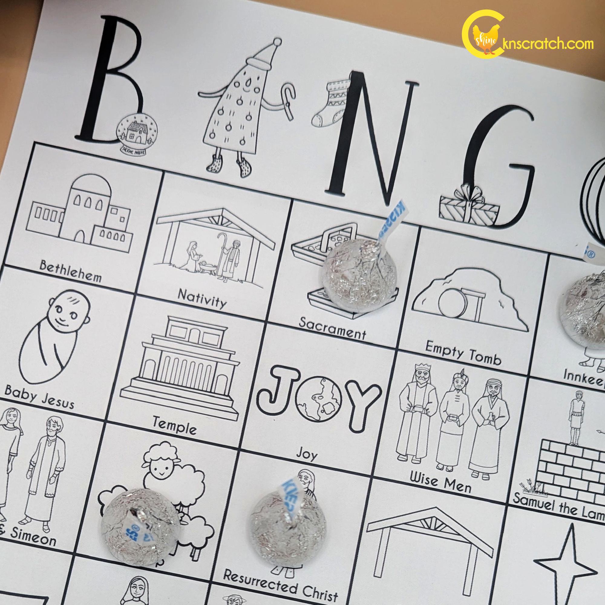 LDS Nativity Bingo Game | Christmas Holiday Activity (digital Download ...