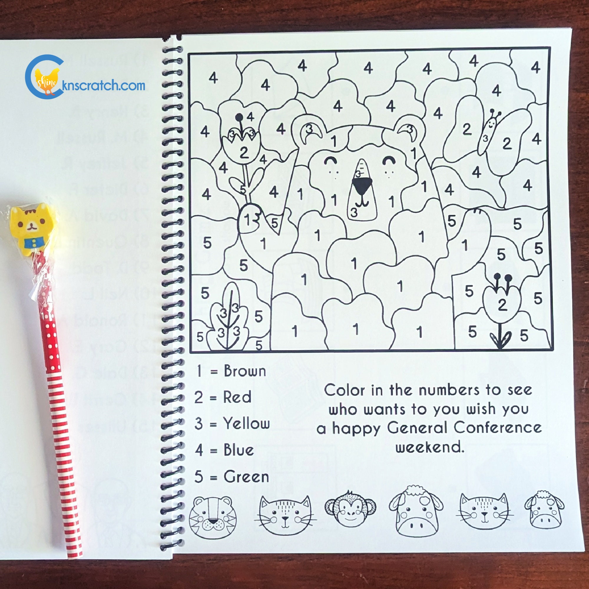 LDS General Conference Activity Book for Young Kids (latter-day Saints ...