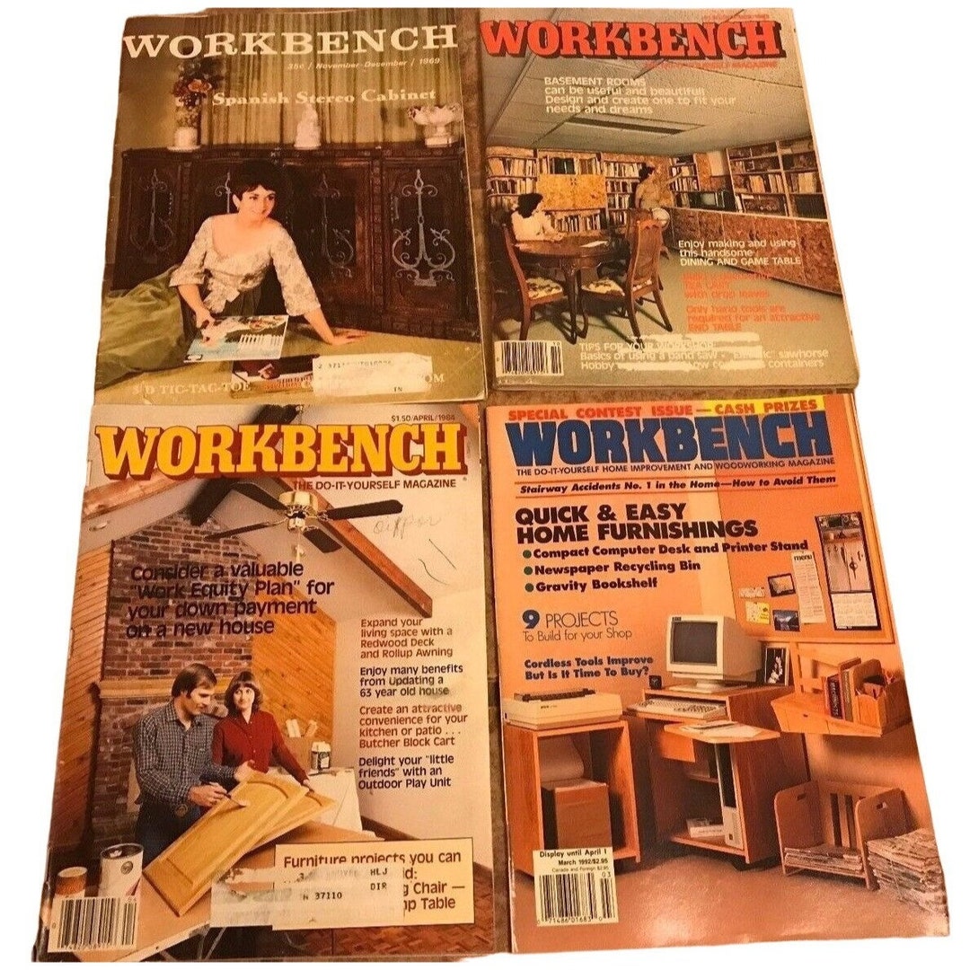 4 Vintage Workbench Magazines Dec 1969 October 1983 April 1984 March ...