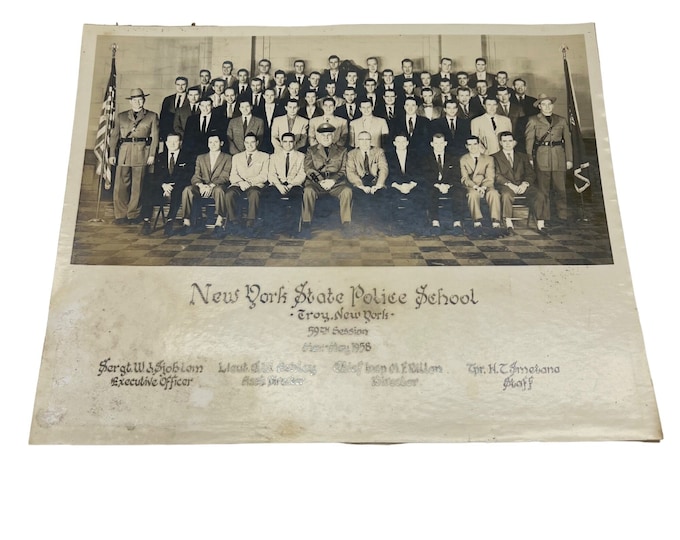 1958 NY State Police School Photo: Troy, NY Vintage Memorabilia - Etsy