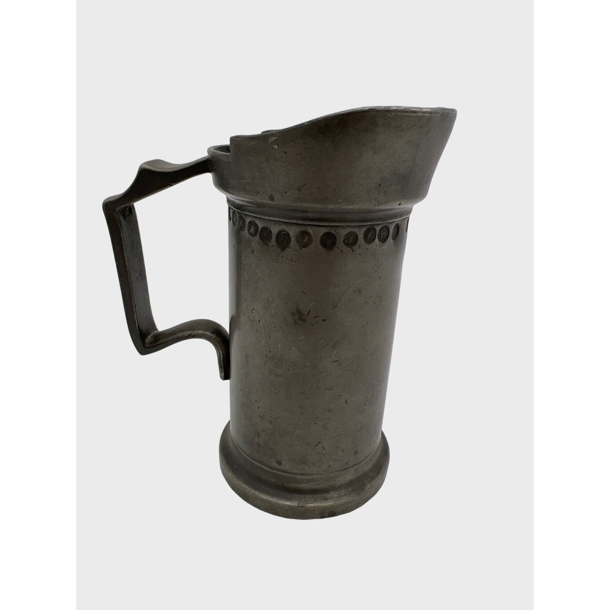 Antique Dutch Pewter 2 Deciliter Measuring Cup / Pitcher A Reynders TE ...