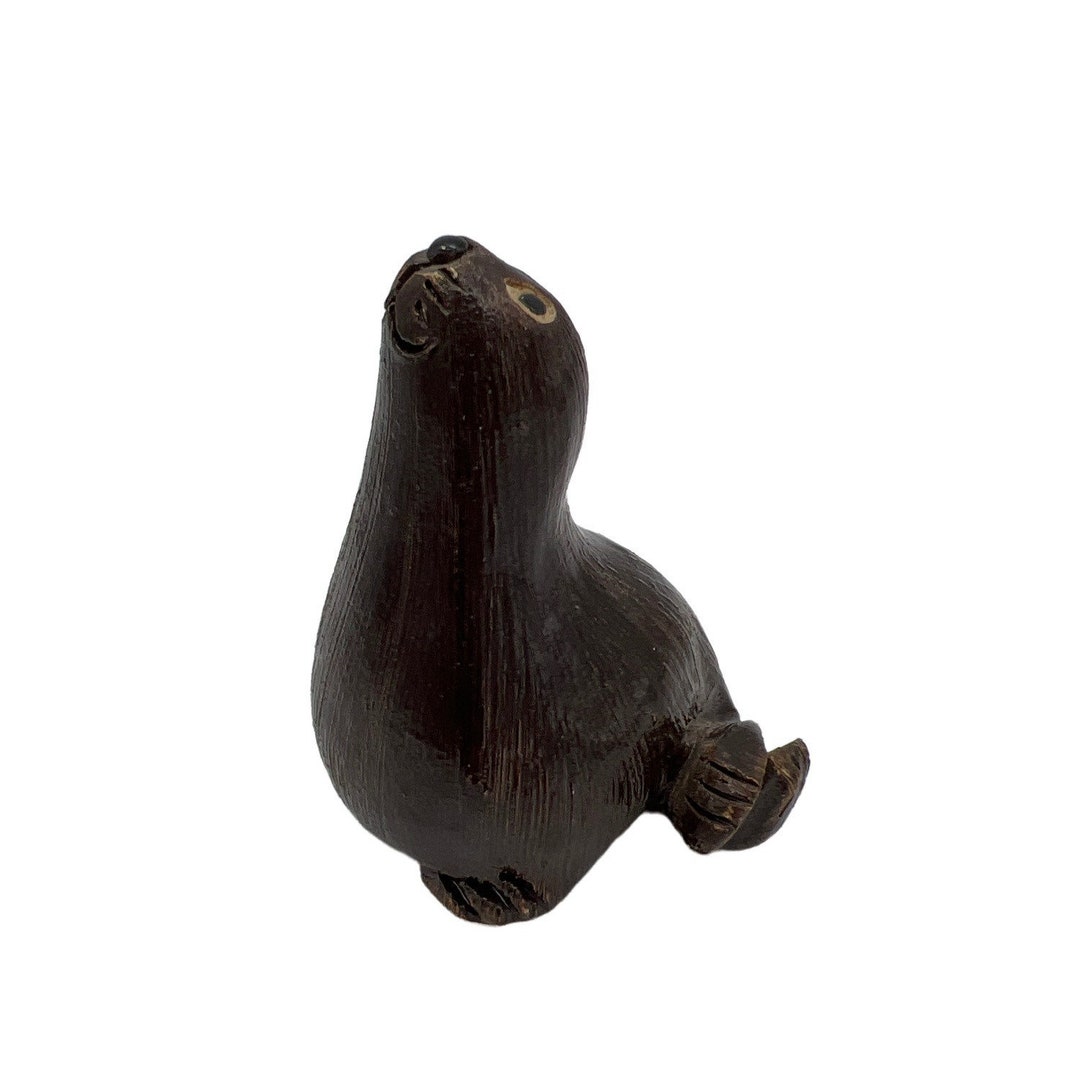 1979 JJ Madison Seal Figurine Hand Made Uruguay Artesania Rinconada 3. ...
