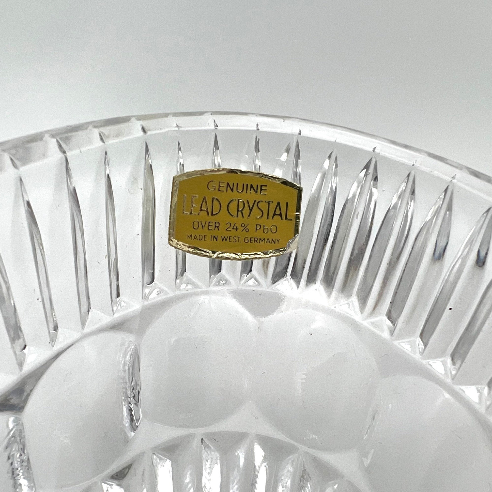 Vintage Genuine Lead Crystal Candy Dish W/ Silverplate Bottom | Etsy