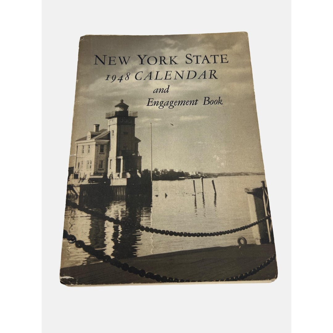 New York State 1948 Calendar & Engagement Book Junior Chamber of ...