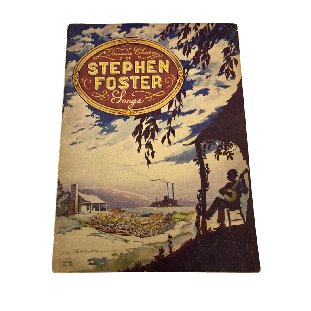 Treasure Chest of Stephen Foster Songs 1940 Songbook Piano Voice ...