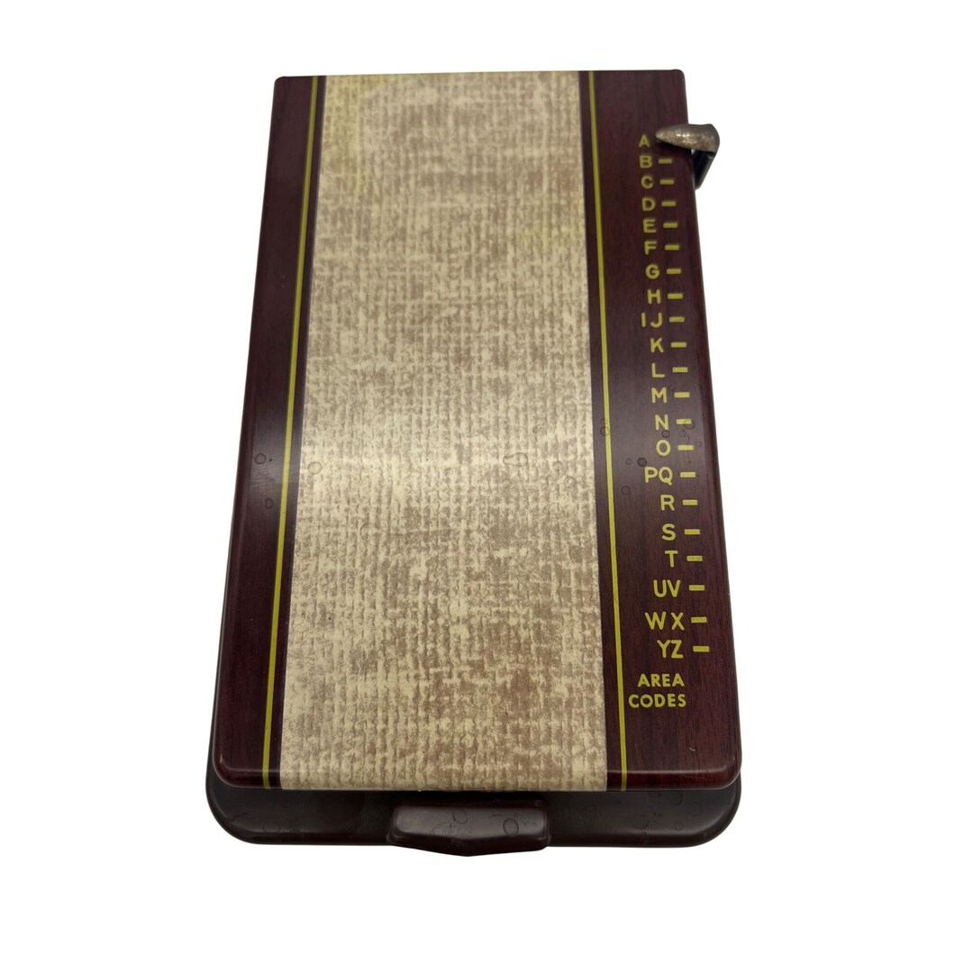 Vintage Bates Mfg Co Pencilist Model E Metal Mechanical Address Book W ...