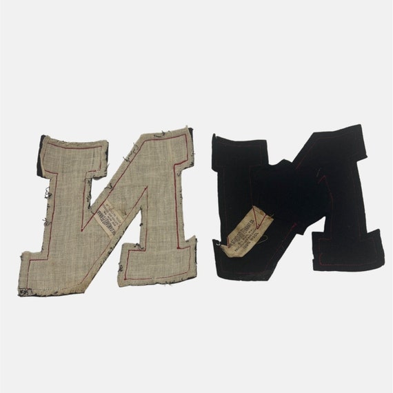 1940s Wool Letterman Letters N Standard Pennant Co Bi… - Gem