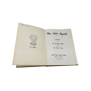 1959 the Aquila Yearbook Bald Eagle High School Wingate Pennsylvania ...