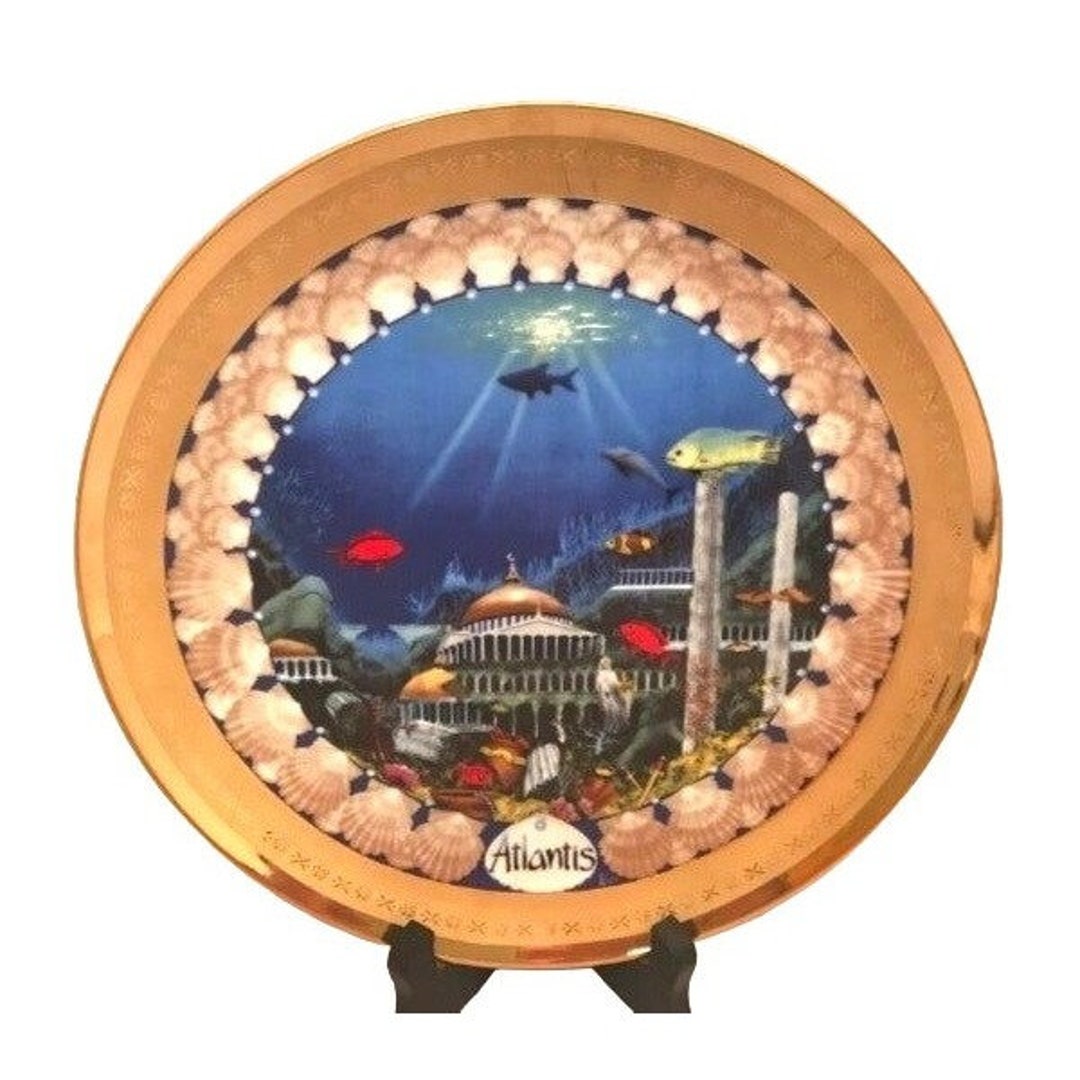 1982 Atlantis Collectible Plate Lands of Fable Ghent Collection 9" - Etsy