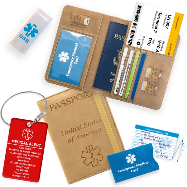 Medical Alert Card Holder - Etsy