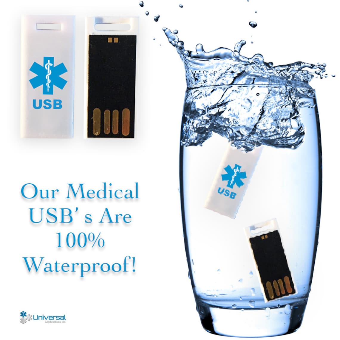 2 GB Medical Alert USB Fits Elite, Messenger and Hologram USB Bracelets ...