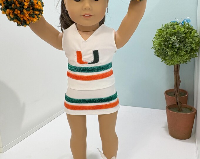 University of Miami Cheer Outfit for Your American Girl or 18" Doll ...