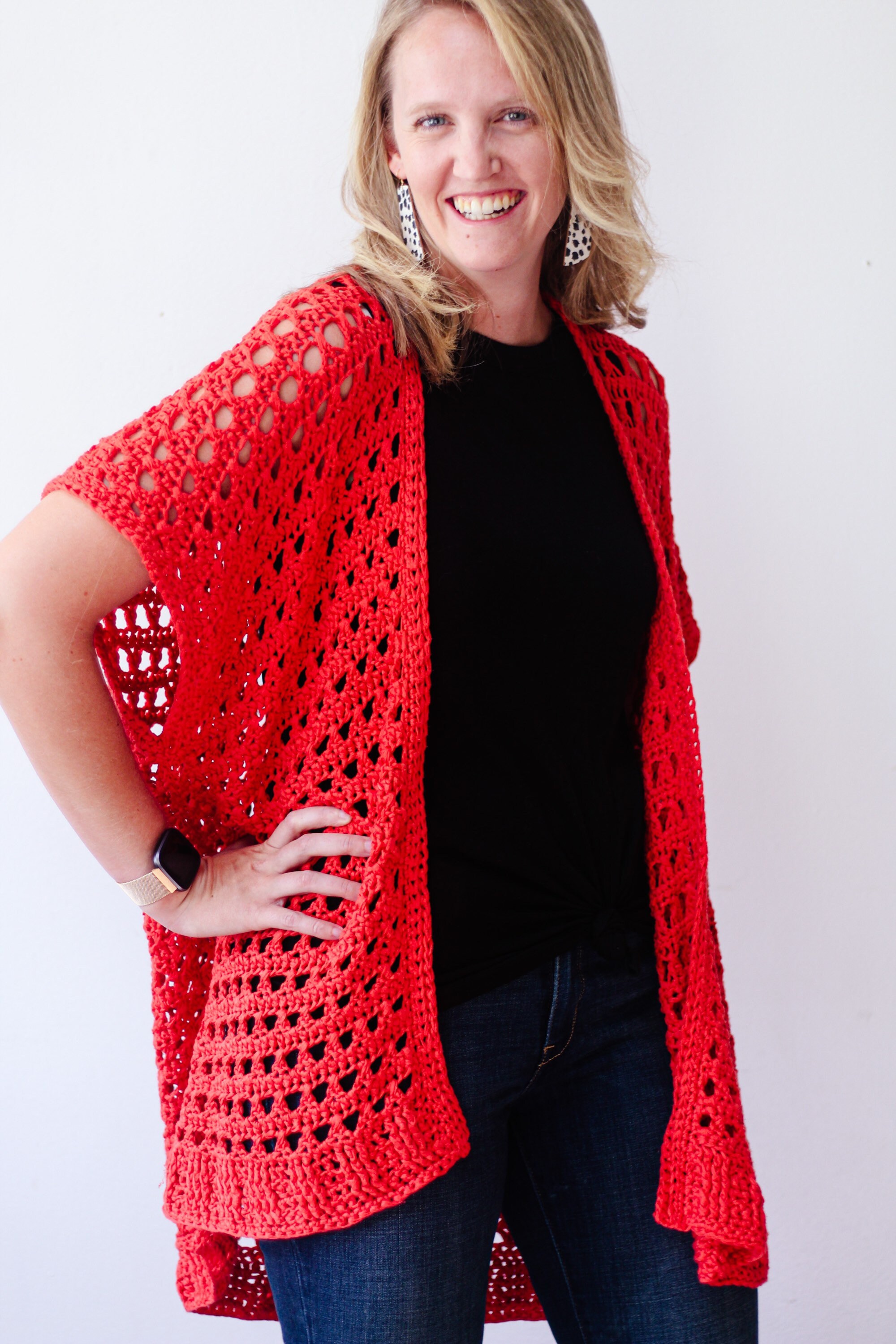 Summer Luv'n Cardigan Pattern and Full Video Tutorial Link - Etsy