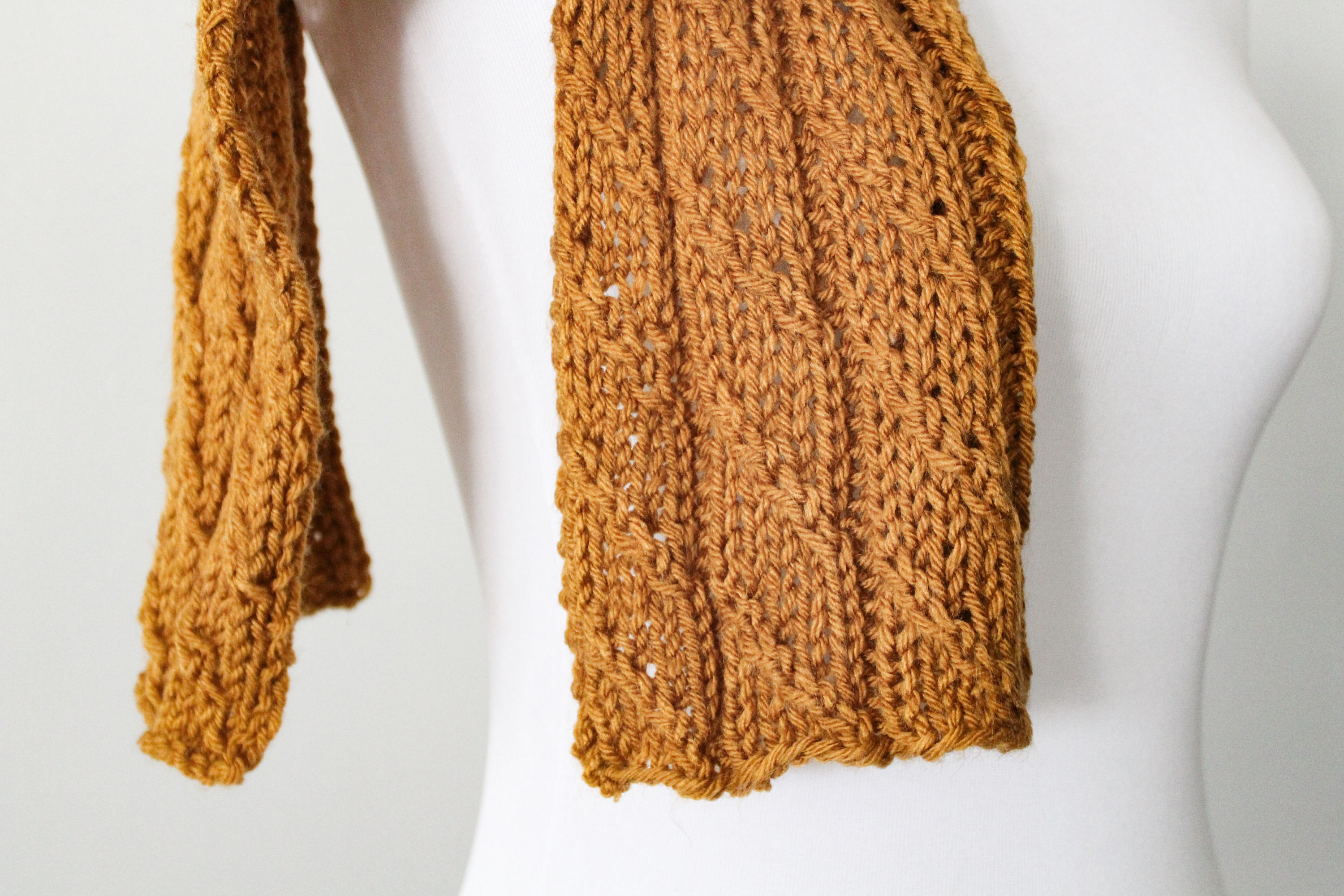 PATTERN for the Faux Cable Knit Scarf Knitting Pattern | Etsy