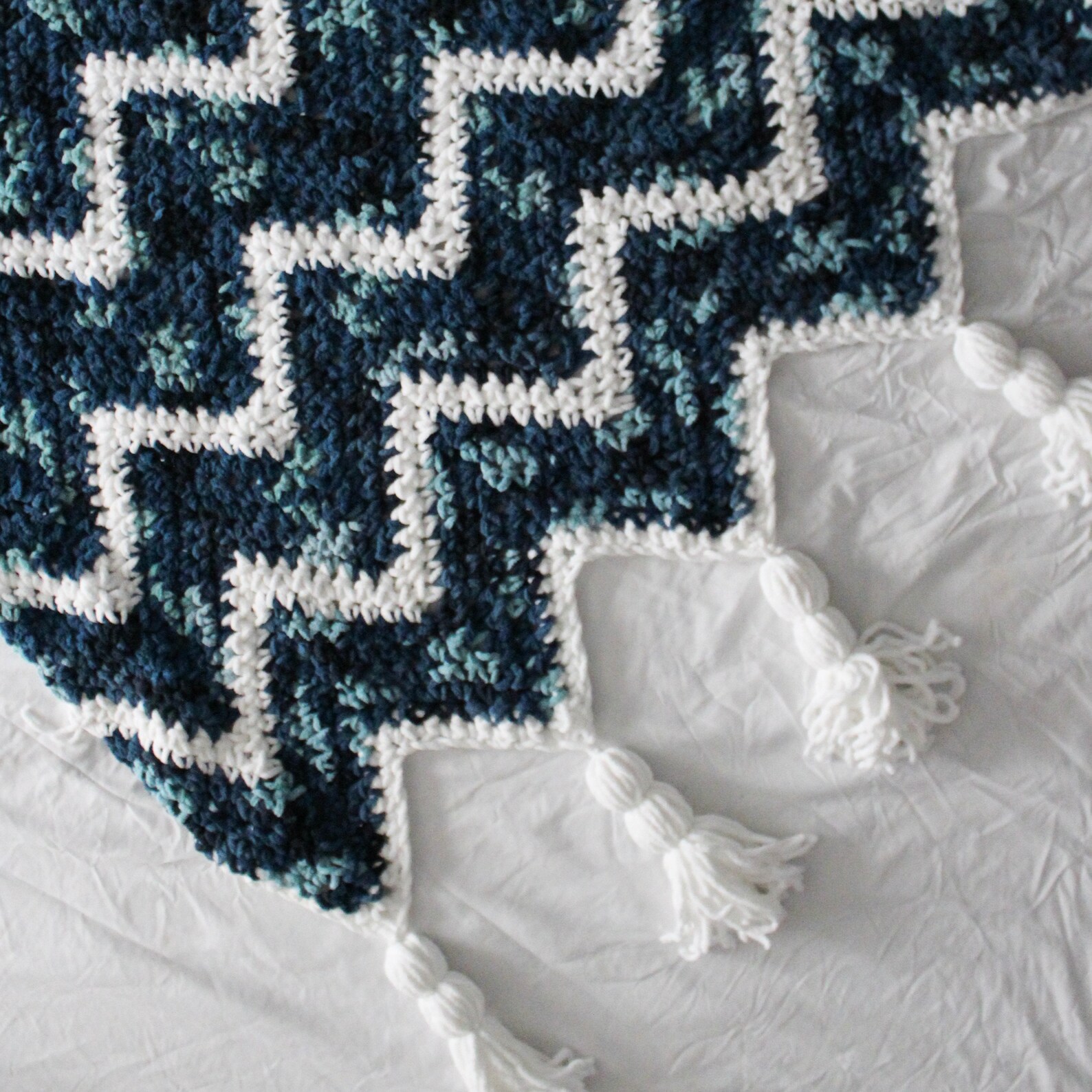 PATTERN for the Waterfall Throw Crochet Chevron Blanket - Etsy