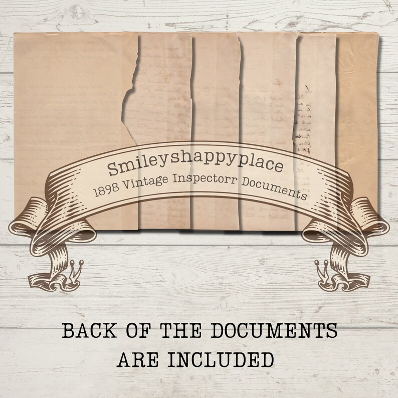 DIGITAL - Vintage Documents - Vintage Ephemera - Junk Journal Ephemera ...