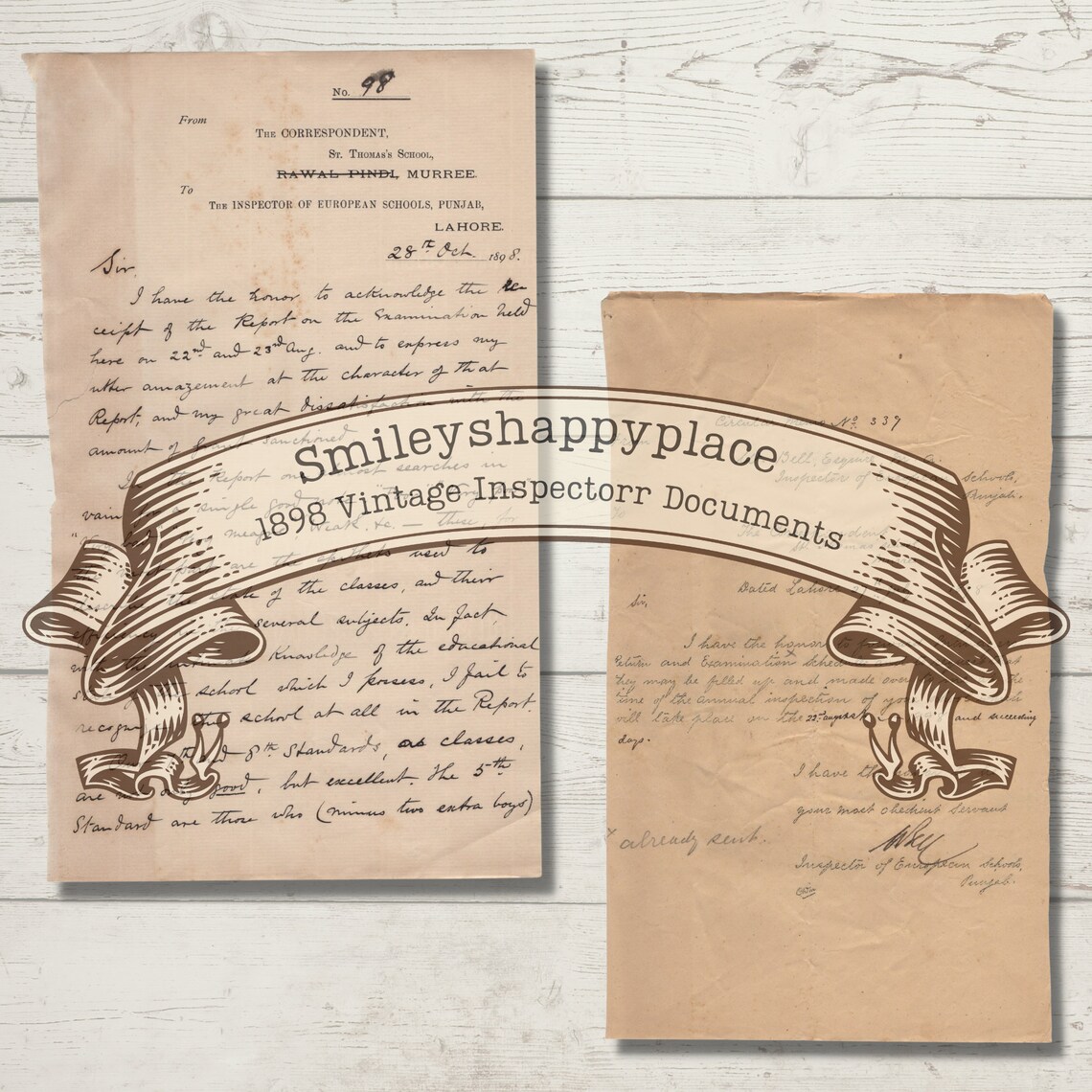 DIGITAL - Vintage Documents - Vintage Ephemera - Junk Journal Ephemera ...