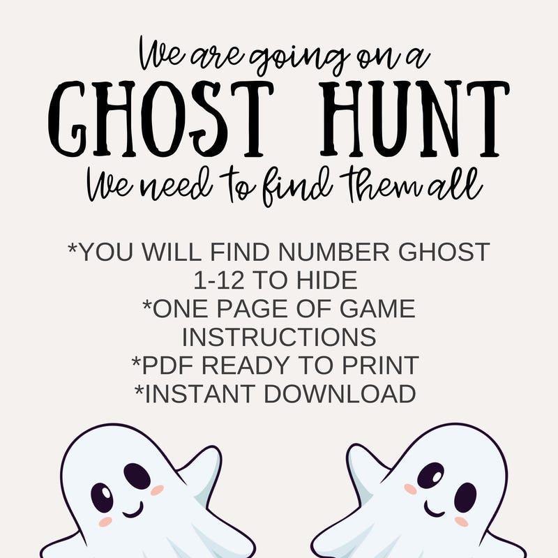 Ghost Hunt Game - Etsy