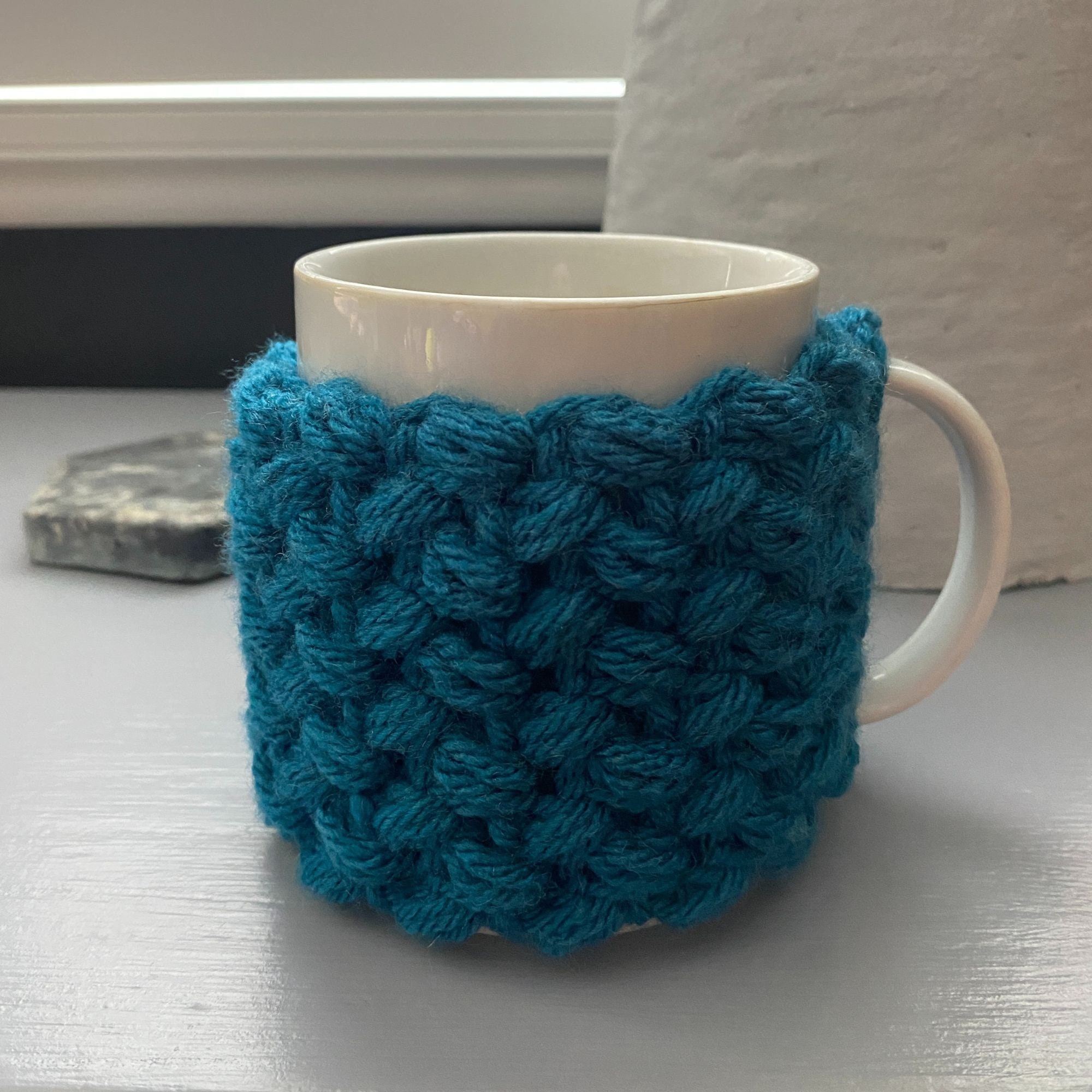 CROCHET PATTERN PDF | Crochet Mug Cosy | Textured Crochet Mug Warmer ...