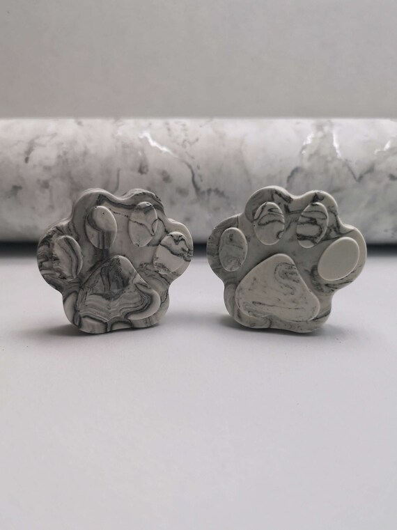 Marbled Paw Print Animal Lovers Freestanding Pet Name Sign | Etsy