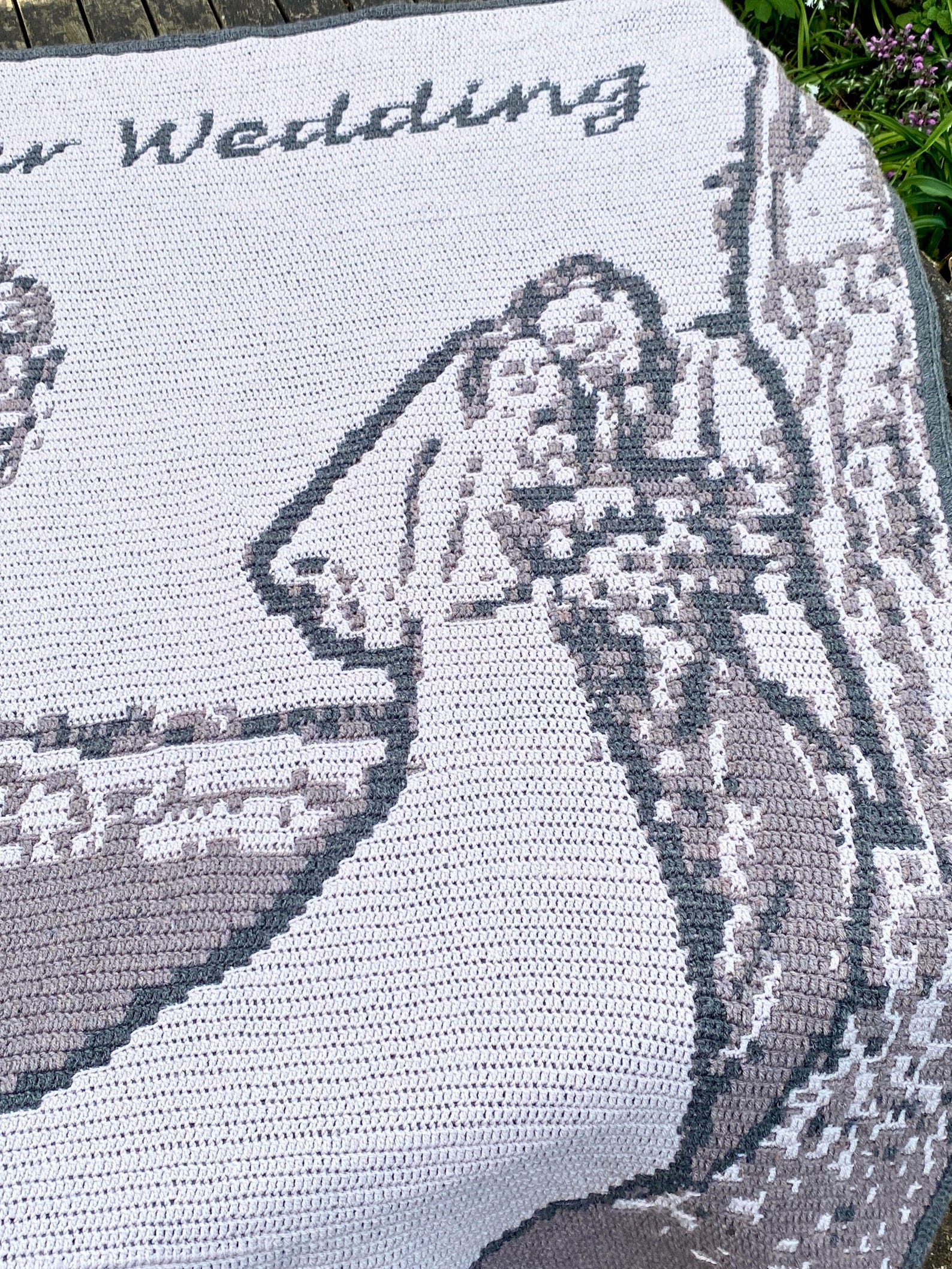 Wedding Blanket Crochet Pattern: Mosaic Bride & Groom Heirloom (PDF ...
