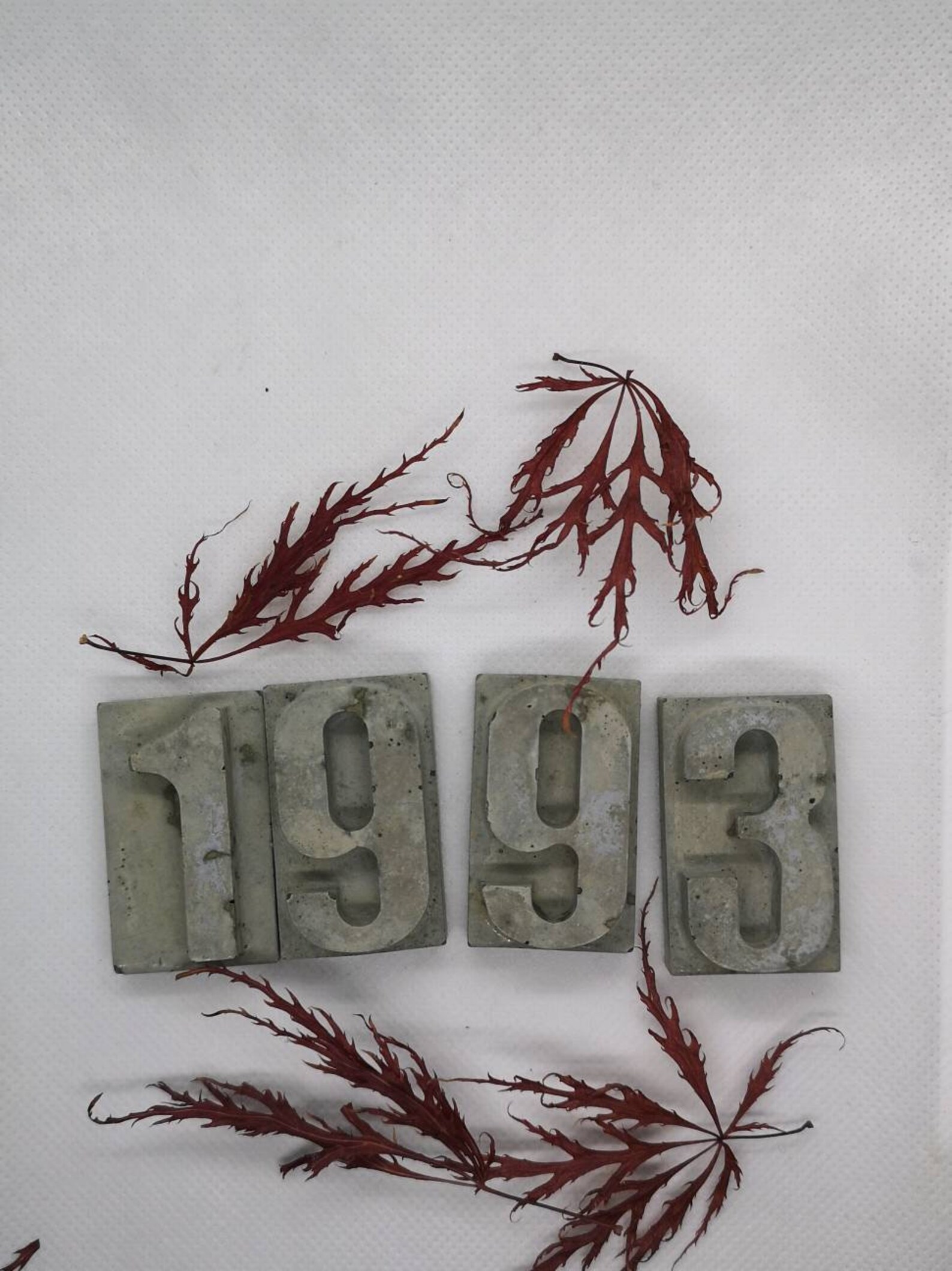 Concrete Numbers Birthday Number Age Industrial Decor - Etsy