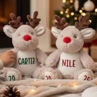Personalised First Christmas Reindeer Teddy - First Christmas Gift ...