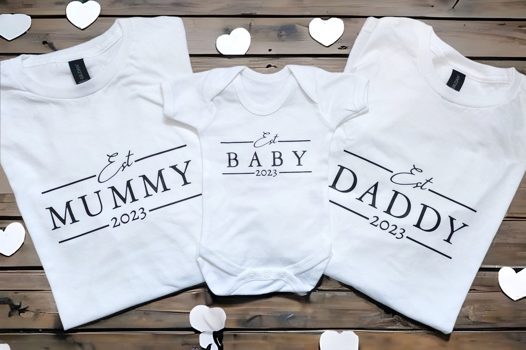 Mummy Daddy Baby Matching Set Mum Dad Parent Gifts Mini Blessing New ...