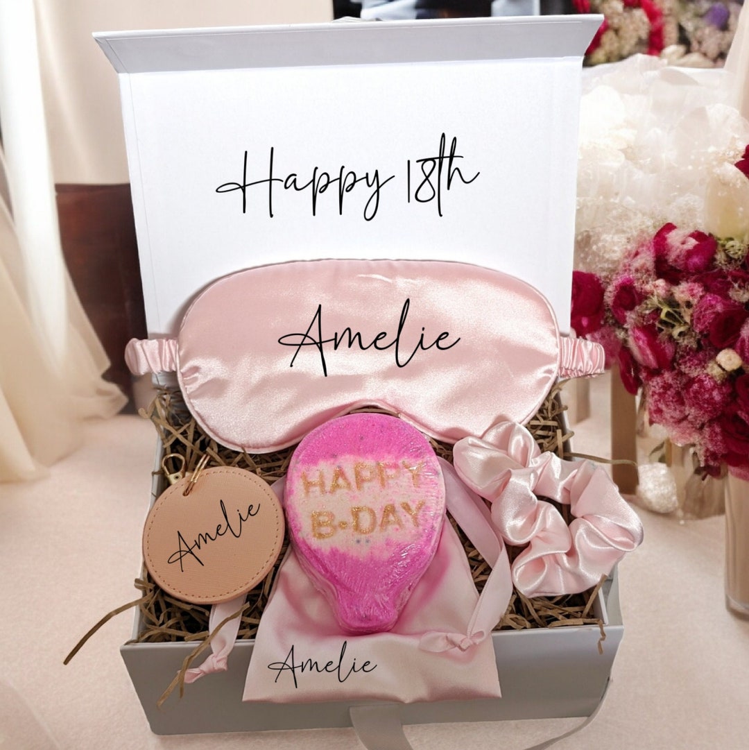 Personalised 18th Birthday Pamper Hamper Spa Gift Box Present for Her ...
