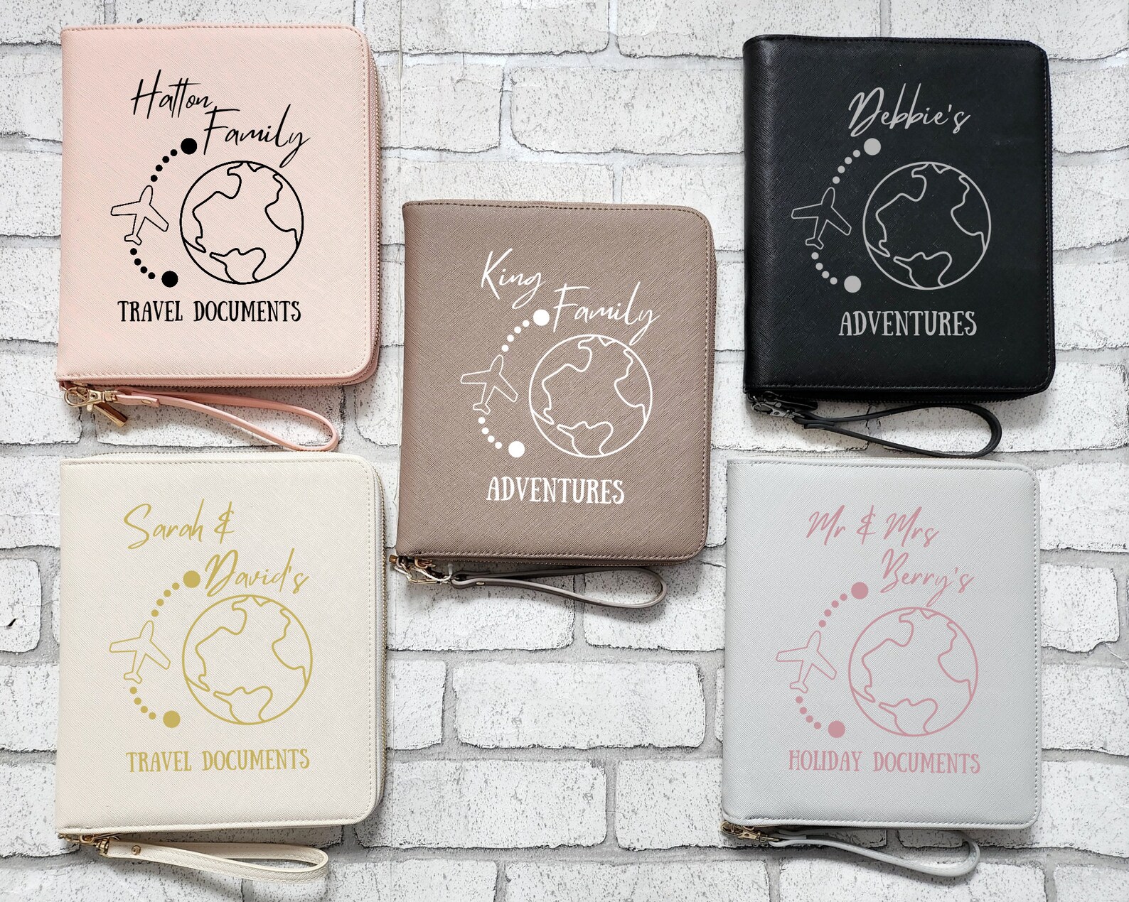Personalised Travel Organiser, Passport Holder, Documents Wallet ...