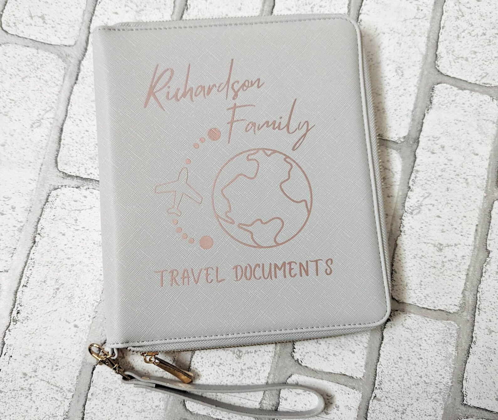 Personalised Travel Organiser, Passport Holder, Documents Wallet ...