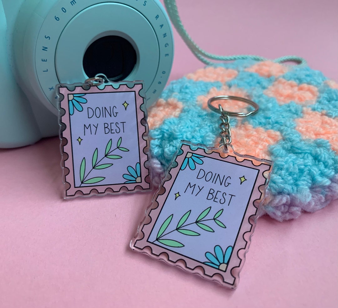 Doing My Best Keyrings Mental Health Gift Recovery Self Care ...