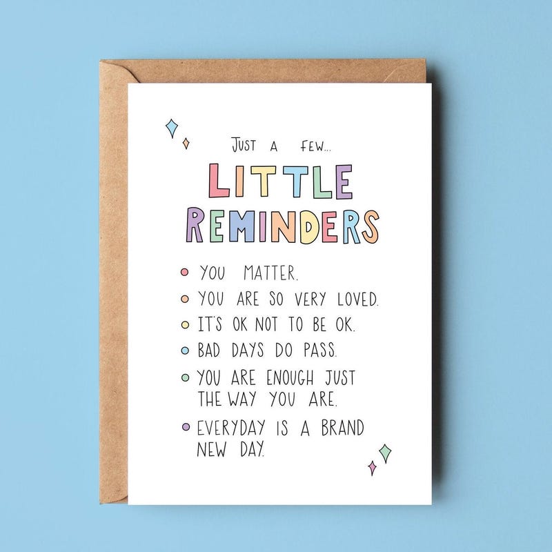 Recovery Cards - Etsy