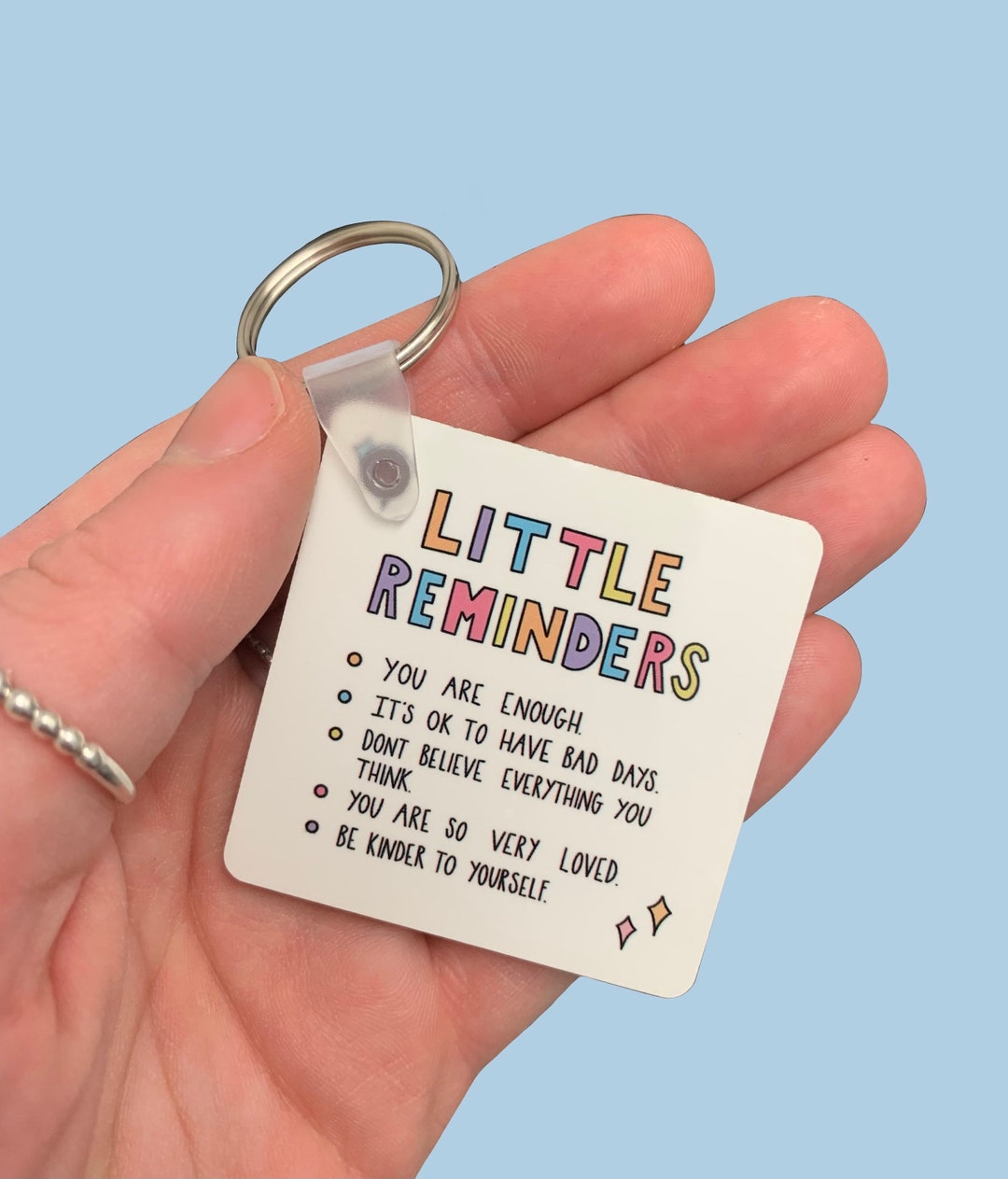 Little Reminders Keyrings| |mental Health | Affirmation Gift ...