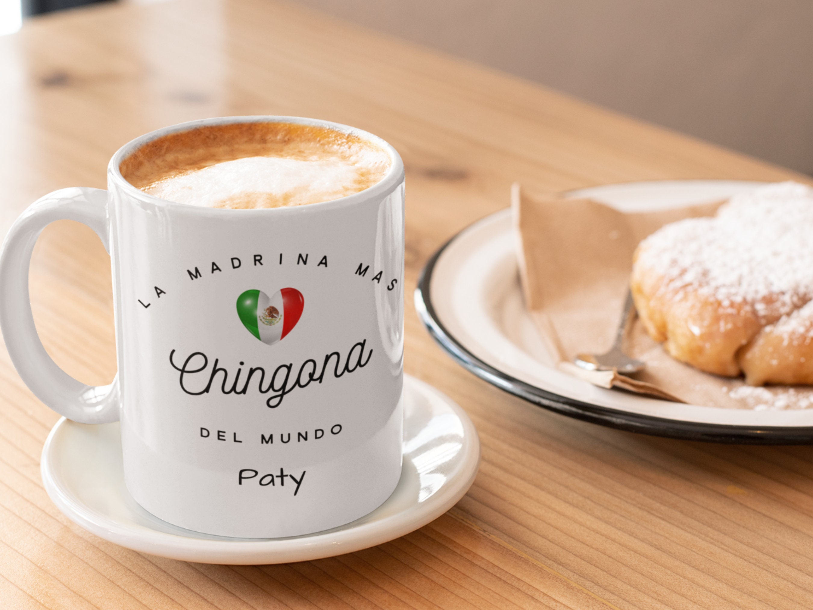 La Madrina Mas Chingona Del Mundo Personalized Mug, Madrina Gifts in ...