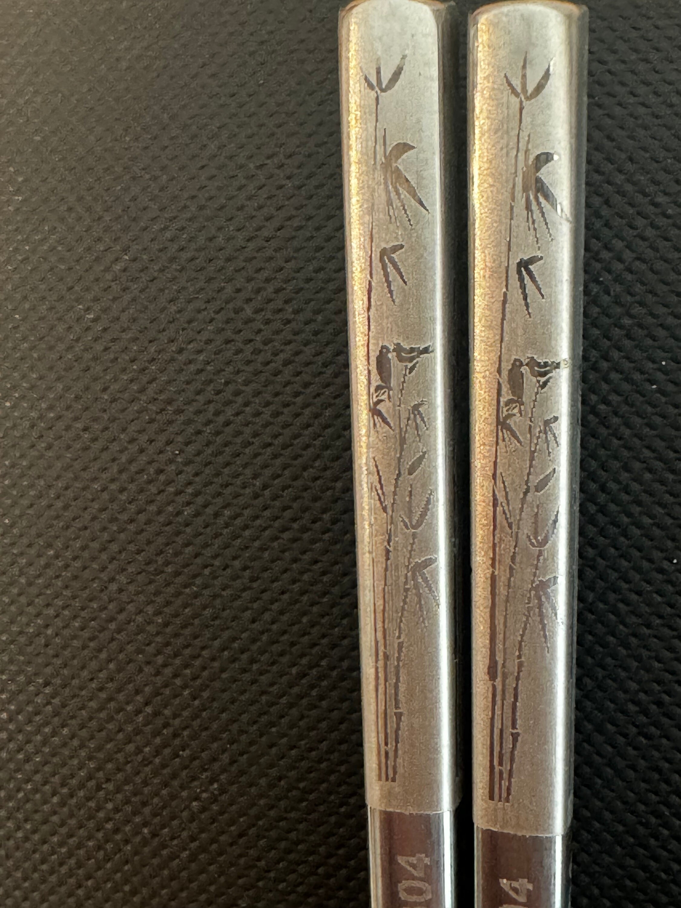 Stainless Steel Chopsticks 5 Different Design SUS 304 Heavy Chopstick ...