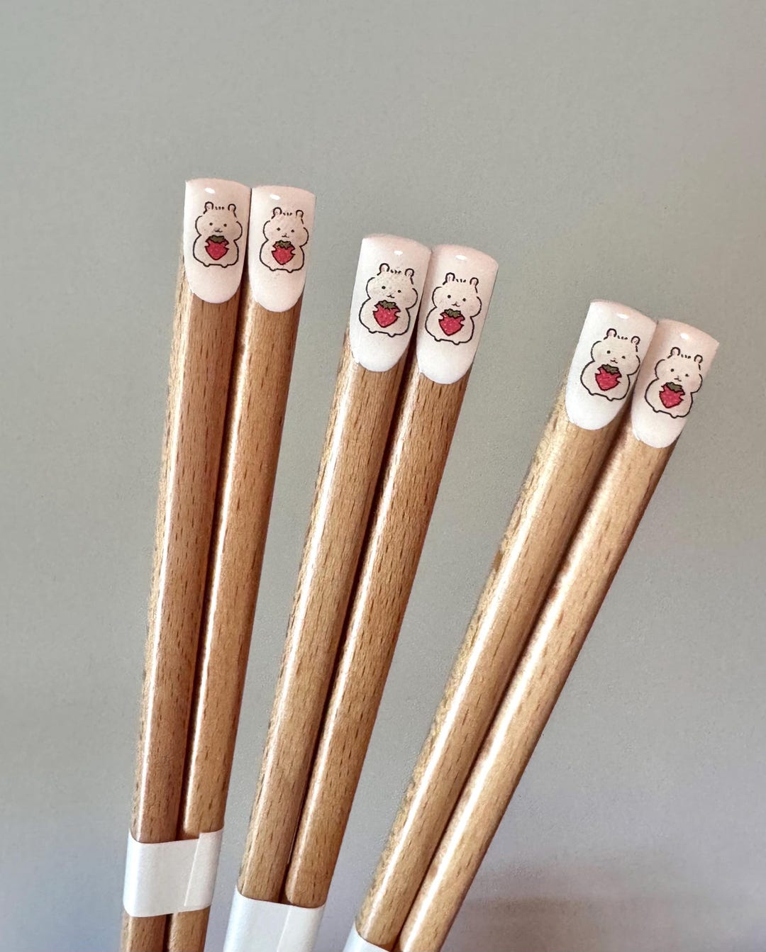 Wood Animal Chopsticks, Japan Handcrafted Cute Hamster Chopsticks, Cat ...