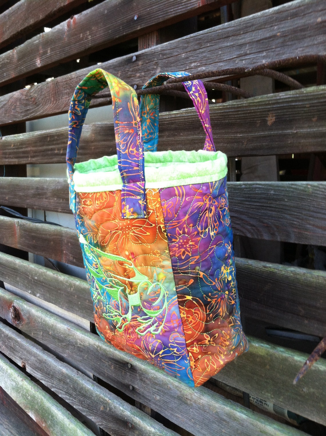 Frog Batik Tiny Tote - Etsy