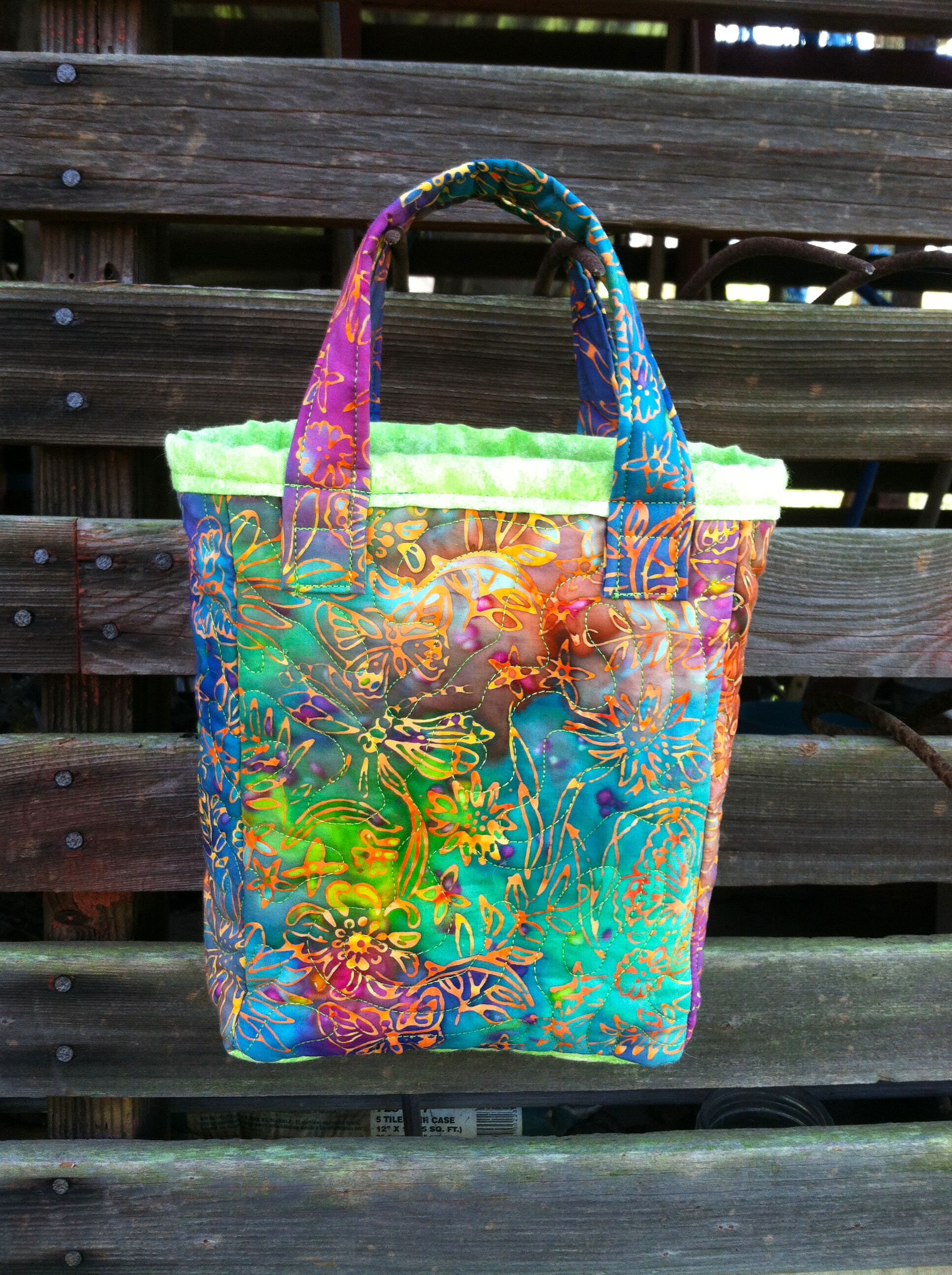 Frog Batik Tiny Tote - Etsy