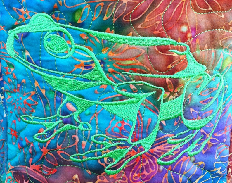 Frog Batik Tiny Tote - Etsy