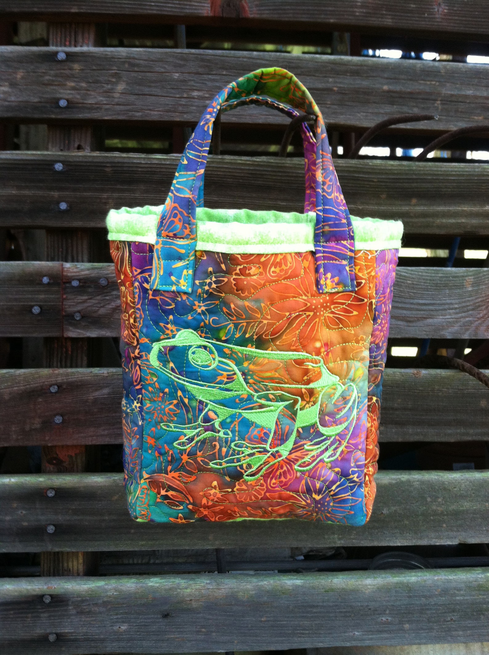 Frog Batik Tiny Tote - Etsy