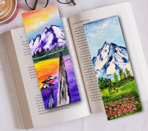 Painting Ink Original hand-painted Bookmarks etna.com.pe