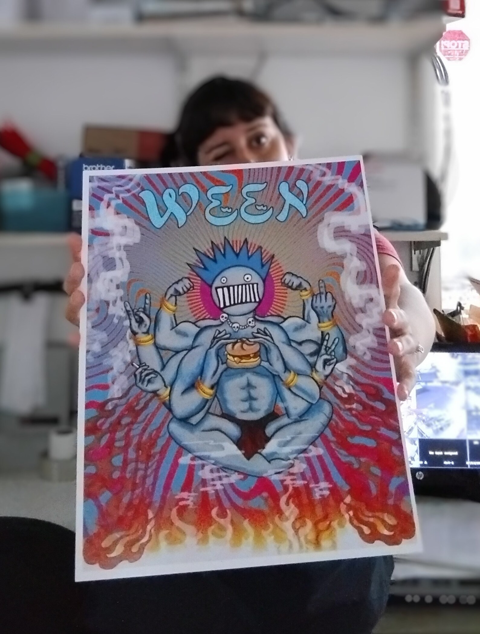 Boognishnu Boognish Art Poster Print Ween Limited Edition - Etsy