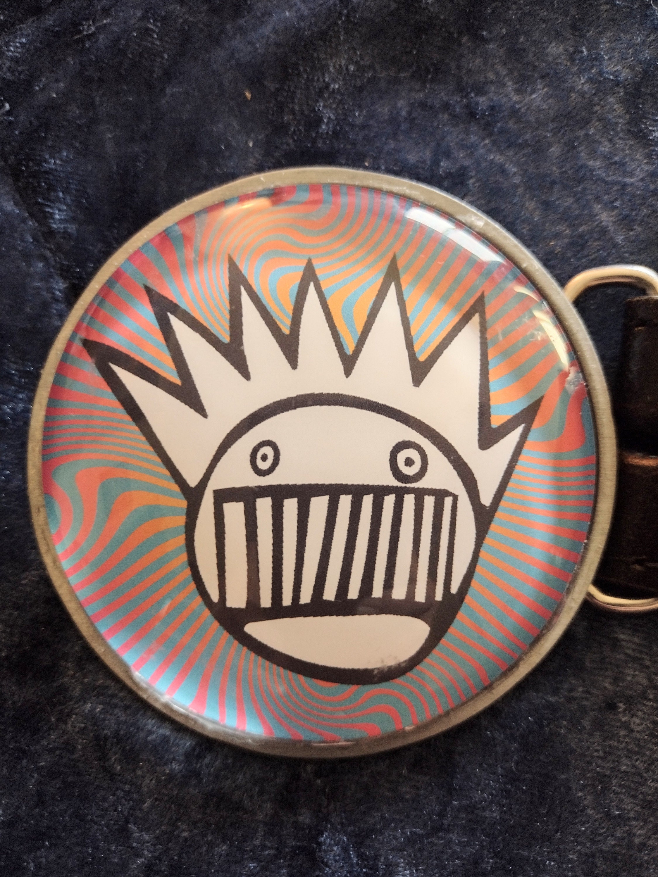 Psychedelic Swirl Boognish Belt Buckle Ween - Etsy