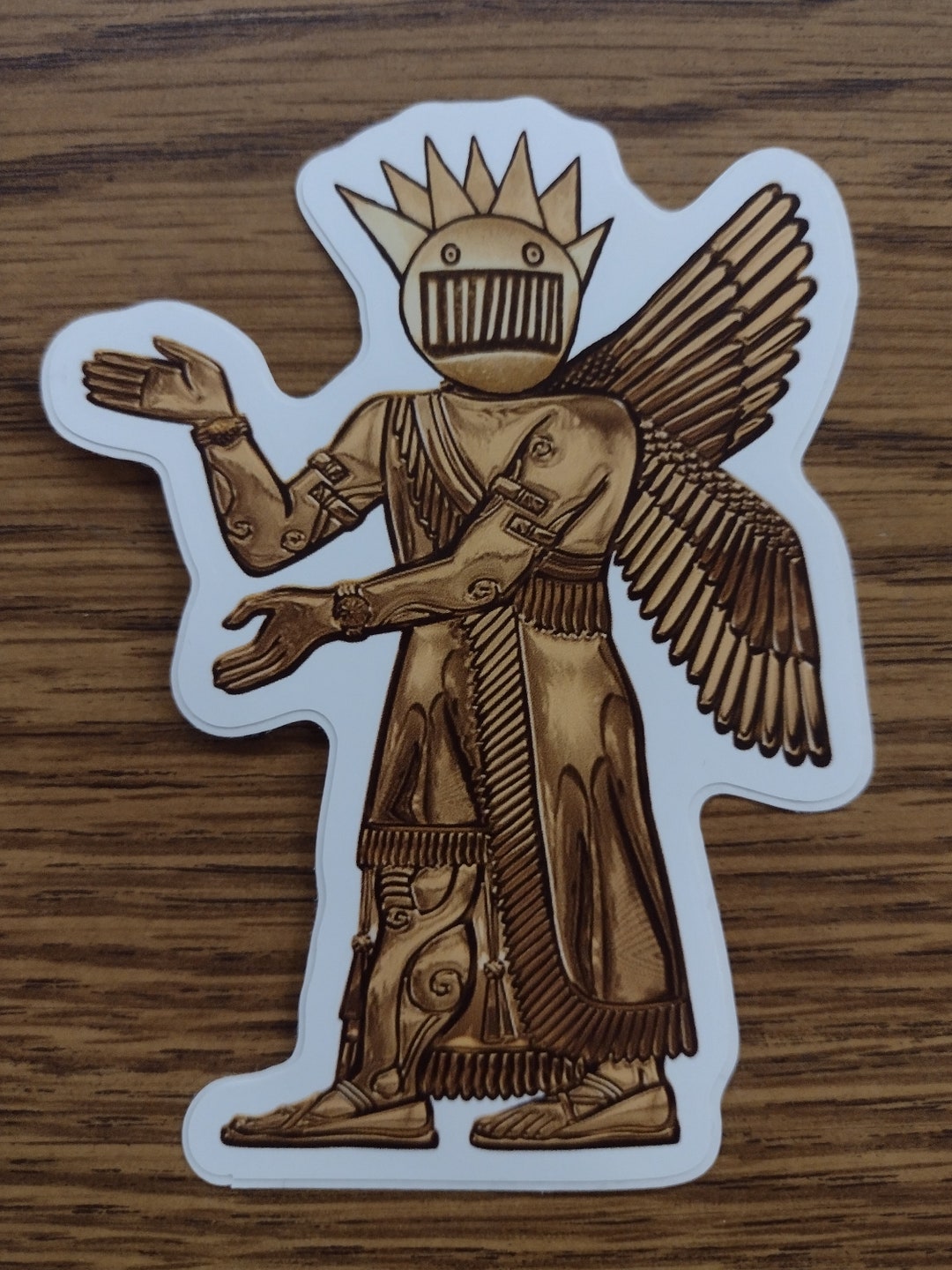 Weenunnaki Boognish Golden Sumerian God Vinyl Sticker Ween - Etsy