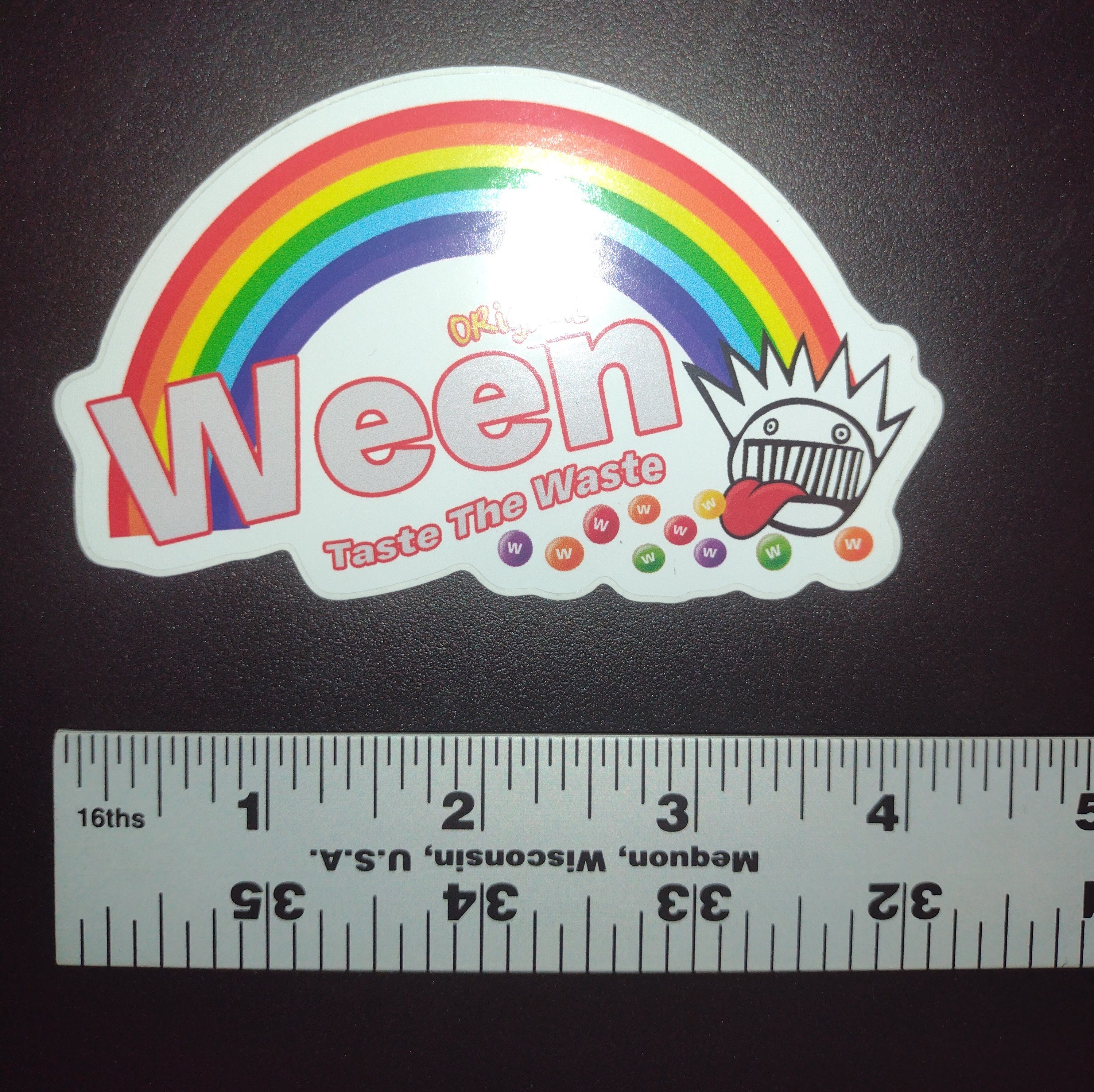 Taste the Waste Boognish Vinyl Sticker Skittles Rainbow Ween - Etsy